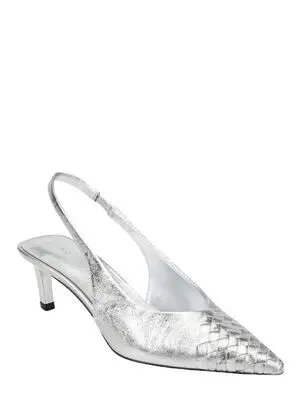 Marc Fisher Rilly Slingback Pump - Metallic Silver