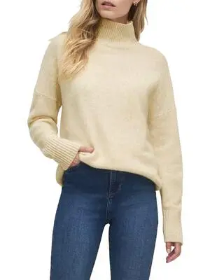 FAVORITE DAUGHTER The Maddie Turtleneck Cashmere Sweater - Oatmeal