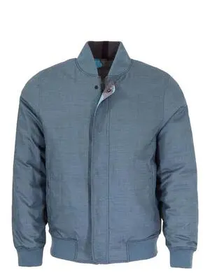 LORDS OF HARLECH Jenkin Reversible Bomber Jacket - Slate