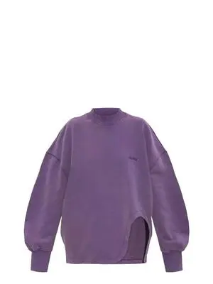 Attico Side-slit Sweatshirt - Purple