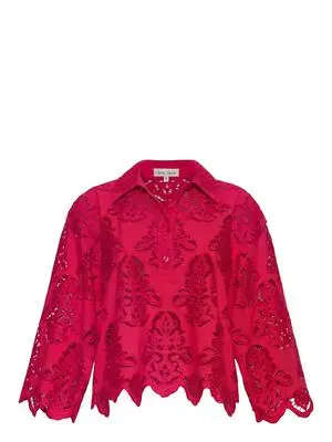 Cara Cara Erica Scalloped Shirt - Red
