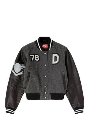 DIESEL® L-real-cp Phoenix-embroidered Jacket - Grey