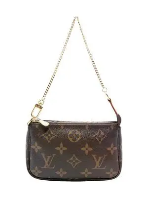 LOUIS VUITTON 2021 Monogram Mini Pochette Accessoires - Brown