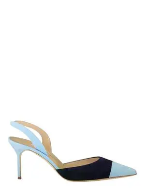 Manolo Blahnik 70mm Capsli Slingback Pumps - Blue