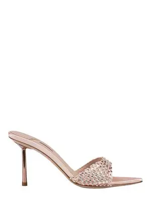 LE SILLA 80mm Gilda Embellished Sandals - Pink