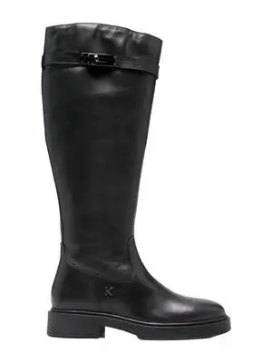 KEYS Buckle Strap Boots - Black