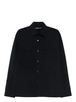 Karl Lagerfeld Patch-pocket Long-sleeve Shirt - Blue