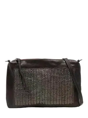 SOMMET Alicia Woven Satchel - Brown
