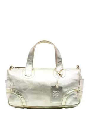Loewe 2007 Metallic Leather Handbag - Gold
