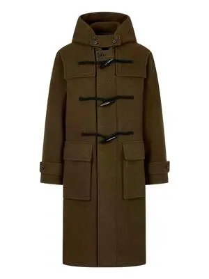 STUDIO TOMBOY Hooded Boucle Duffle Coat - Brown