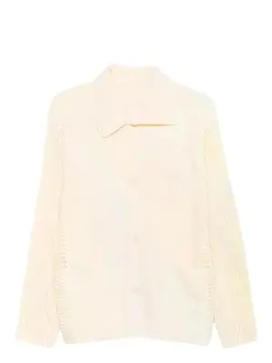 Issey Miyake Pocket Button Cardigan - Neutrals