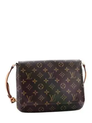 LOUIS VUITTON Musette Tango Monogram Canvas Shoulder Bag - Brown