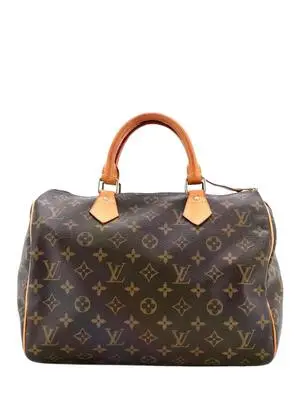 LOUIS VUITTON Speedy Handbag Monogram Canvas 30 - Brown