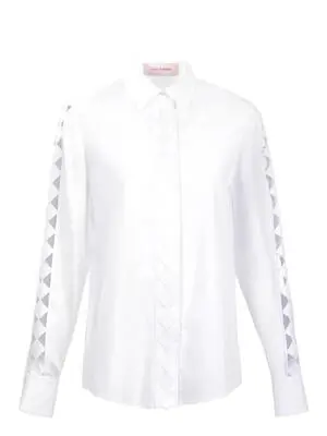 Silvia Tcherassi Idris Cut-out Shirt - White