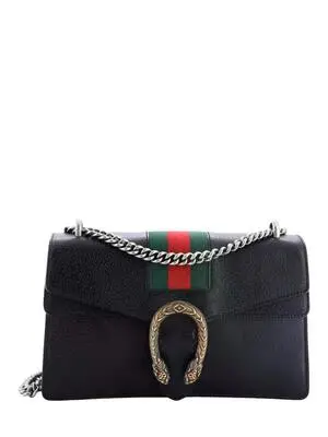 Gucci Web Dionysus Small Shoulder Bag - Black