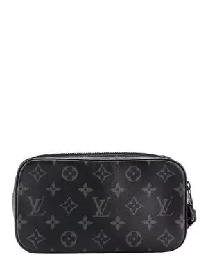LOUIS VUITTON Pochette Volga Monogram Eclipse Clutch - Black