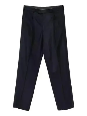 MEDEEA Pleated-front Trousers - Blue