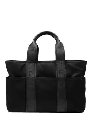 Hermès 1990-2015 Toile Acapulco Pm Handbag - Black