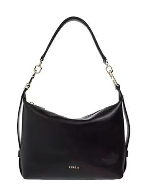 Furla Tonie Logo Shoulder Bag - Black