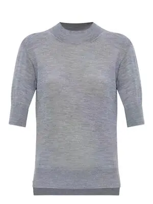 JIL SANDER Fine-knit T-shirt - Grey