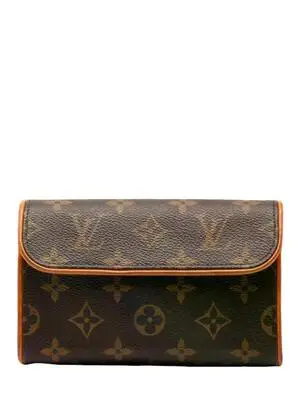 LOUIS VUITTON 2002 Monogram Pochette Florentine Belt Bag - Brown
