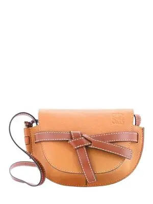 Loewe Gate Shoulder Bag Leather Mini Crossbody Bag - Brown