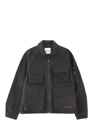 AND WANDER Pocket Zip Jacket - Grey