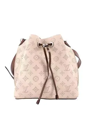 LOUIS VUITTON Muria Mahina Leather Bucket Bag - Neutrals