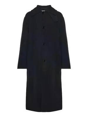 Moncler Buttoned Single-breasted Coat - Black