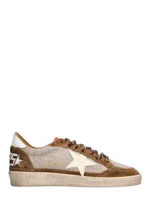 GOLDEN GOOSE Golden Goose Wool And Suede Ball Star Sneakers