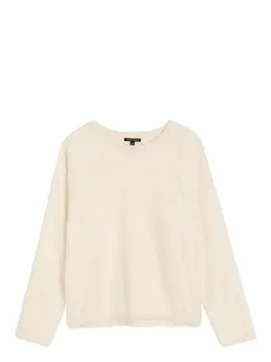 Eileen Fisher Brushed Cashmere Jumper - Off White