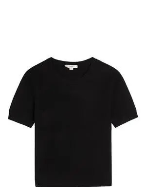 Vince Cash Wool-blend T-shirt - Black