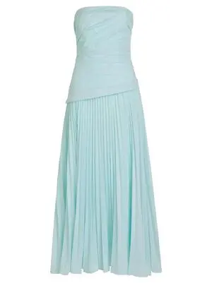 Simkhai Arie Draped Midi Dress - Light Blue