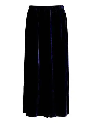 Eileen Fisher Velvet Maxi Skirt - Dark Blue
