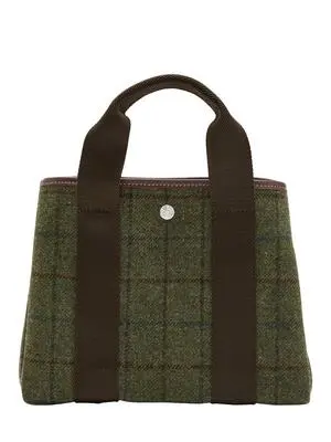 Rue De Verneuil Traversée S Hunting Tweed Tote Bag - Khaki