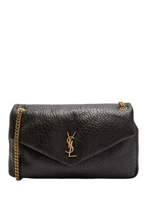 Saint Laurent Calypso Large Padded Leather Shoulder Bag - Black