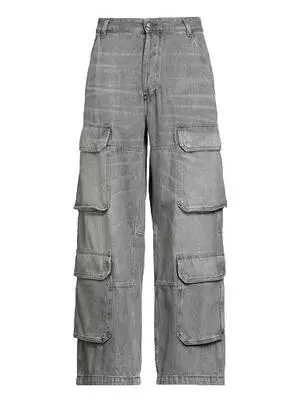 DIESEL Cotton Cargo Jeans - Grey