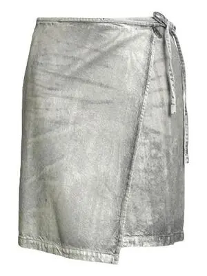 DIESEL Denim Wrap Skirt - Grey