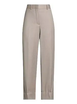 Brioni Light Brown Virgin Wool Straight-leg Pants - Beige