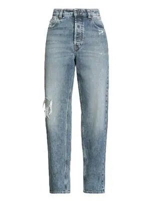 DIESEL Tapered Jeans In Distressed Denim - Blue