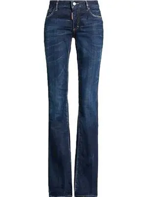 Dsquared2 Flared Jeans With Logo - Blue