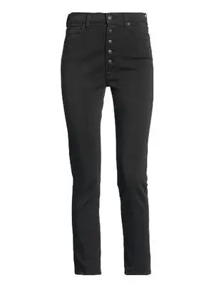 + PEOPLE Cotton Blend Skinny Gabardine Pants - Black