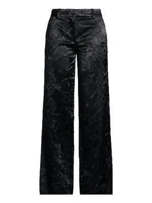 Rabanne Wide-leg Satin Pants - Black