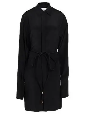 Sportmax Crepe Shirt Midi Dress - Black