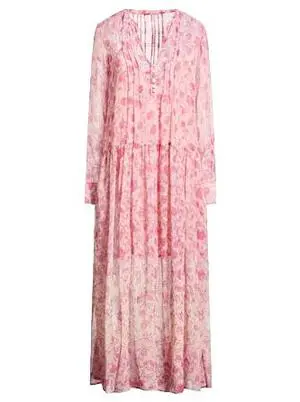 Free People Floral Print Maxi Dress - Pink