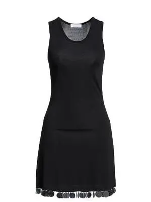 Rabanne Mini Dress In Viscose, Polyamide, And Elastane - Black