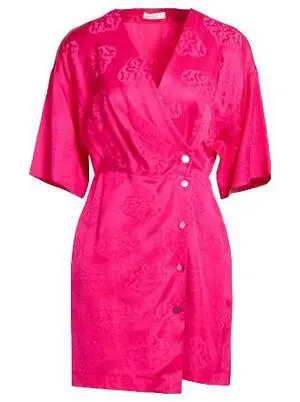 Sandro Mini Wrap Dress - Pink