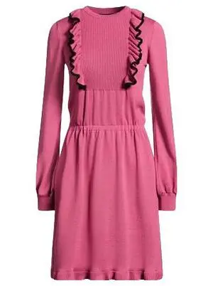 Moschino Flared Mini Dress - Magenta