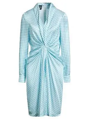 Moschino Houndstooth Midi Dress - Blue