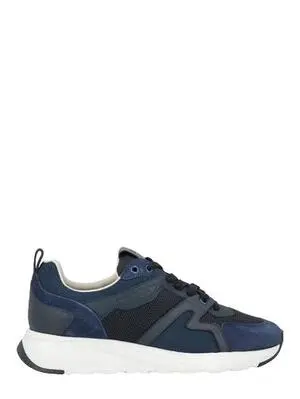 JACOB COHЁN Slate Textile And Leather Sneakers - Navy